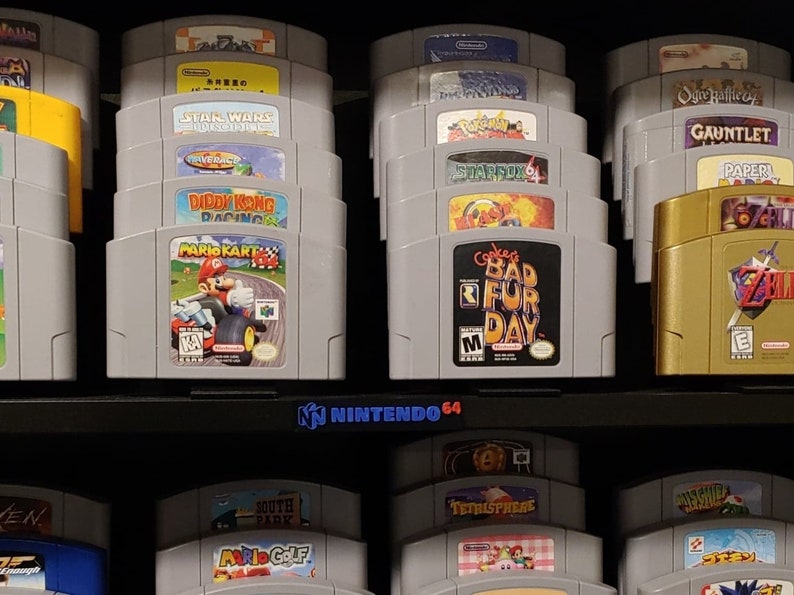 Nintendo 64 Shelf Logo N64 - Etsy