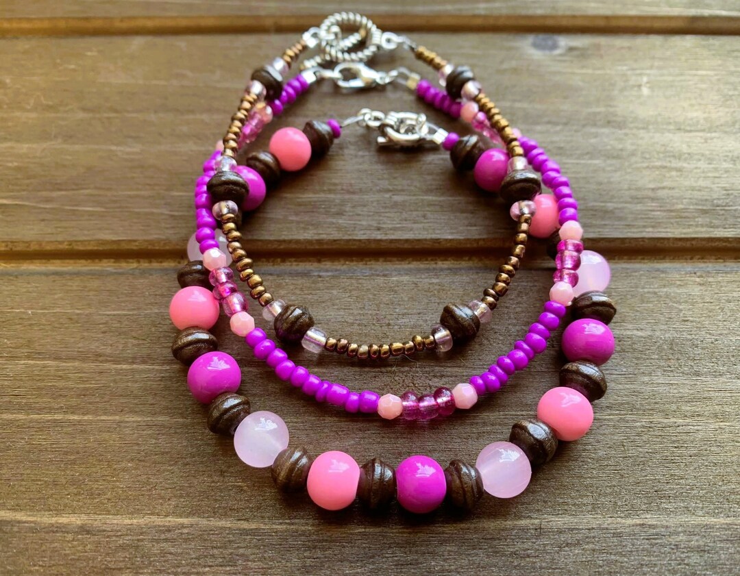 Fairycore Dreams Bracelet Set Bohemian Jewelry Colorful Beaded ...