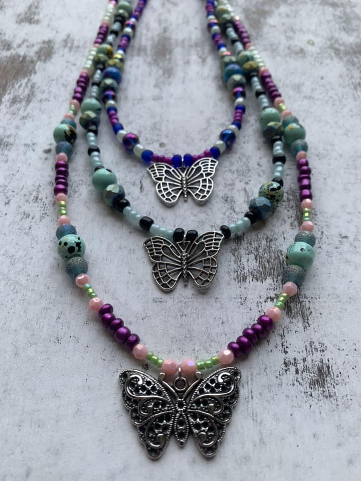 Customizable Butterfly Themed Jewelry Butterfly Necklace Custom Choker ...