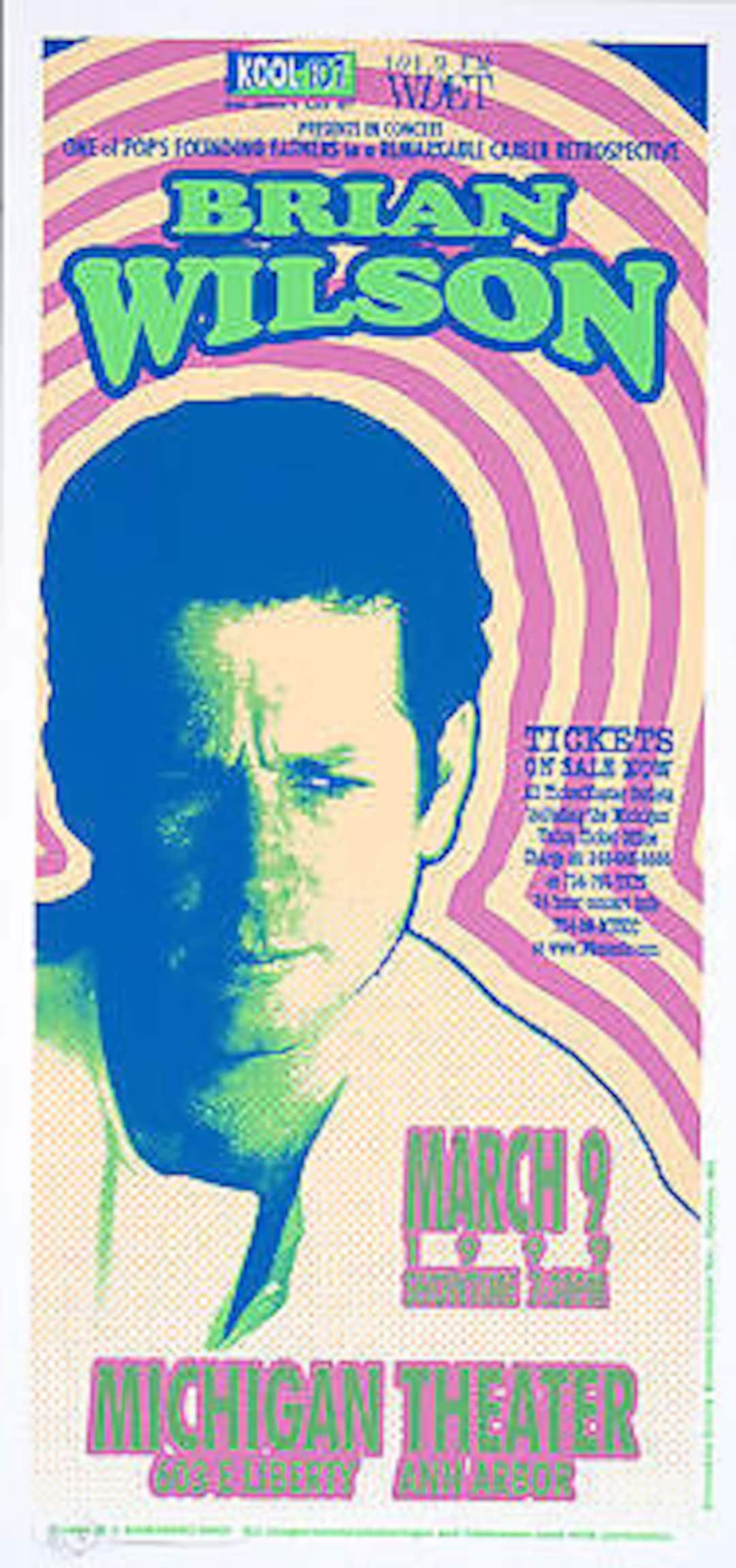 Brian Wilson Poster Original Signed Silkscreen 1999 by Mark - Etsy
