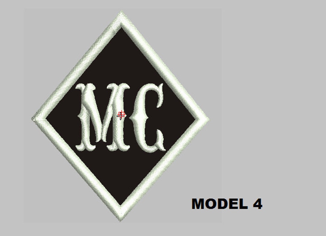 Custom Embroidery Diamond Embroidered MC PATCH, Badge, Tag Sew On - Etsy