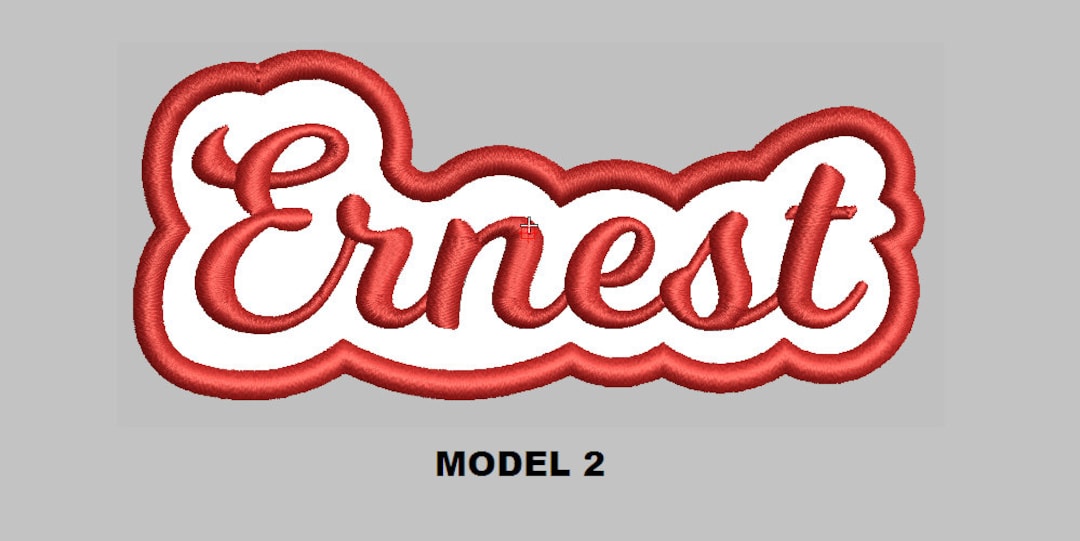 Custom Embroided Name Tag CALIGRAPHIE, IRON ON Patch Quality Badge 4 X ...