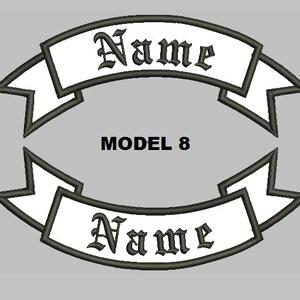 Curve custom EMBROIDERED NAME TAG Iron on patch Ribon Badge 5 | Etsy