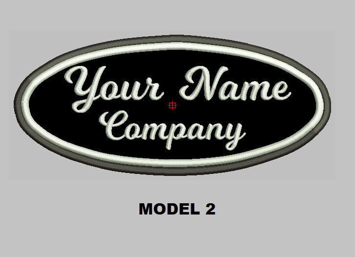 Embroided Oval Patch Customized Sew on 8 X 3.5 - Etsy UK