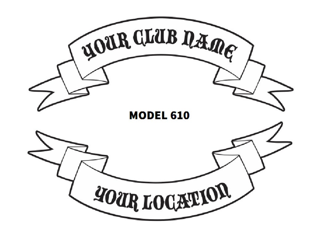 Custom Embroidered Rocker Name Patch Motorcycle Biker Back Tag 13 ...