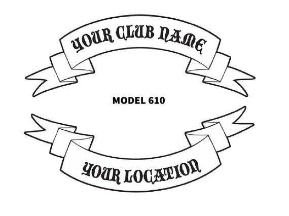 Custom Embroidered Rocker Name Patch Motorcycle Biker Back Tag - Etsy