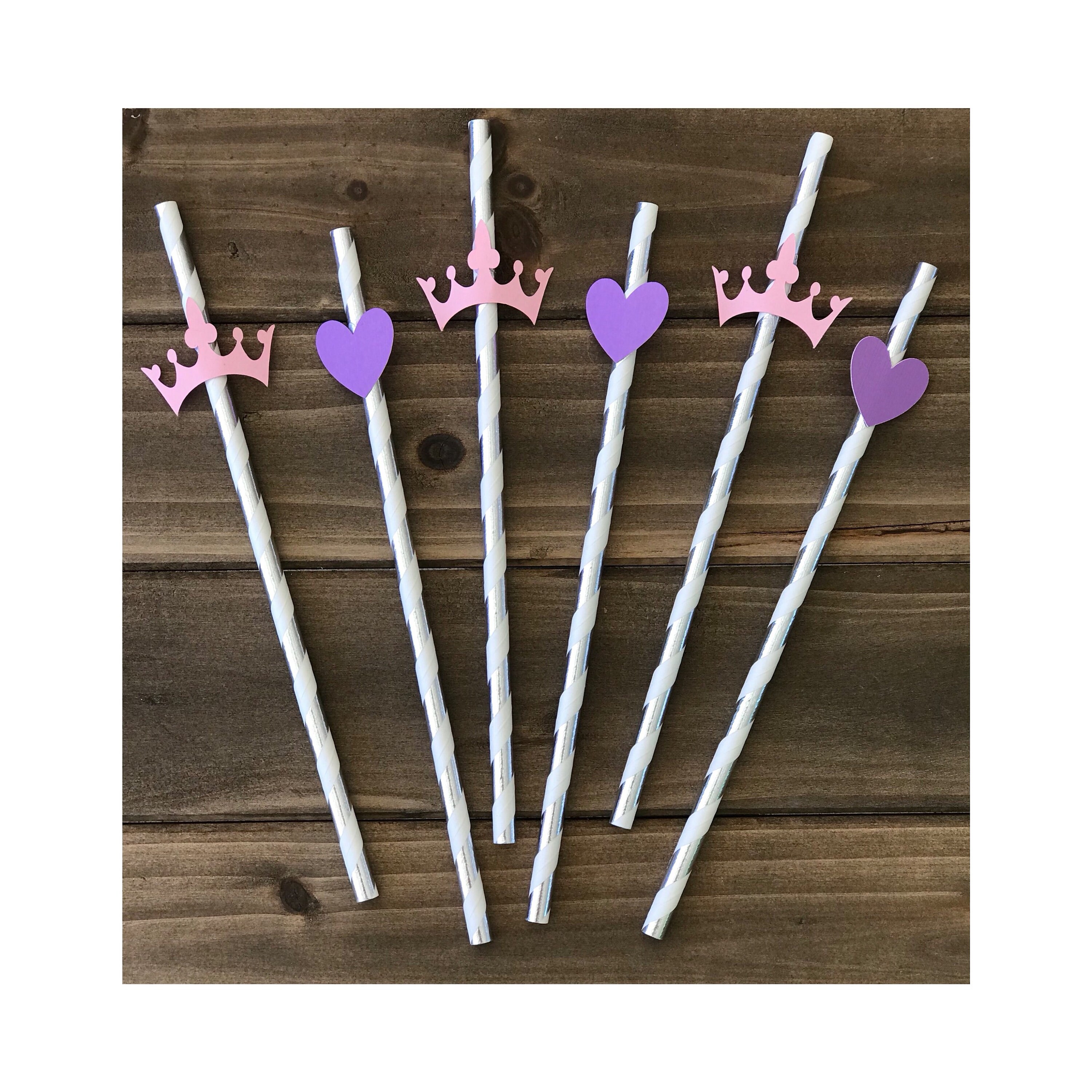 Sofia the First Birthday Straws. - Etsy