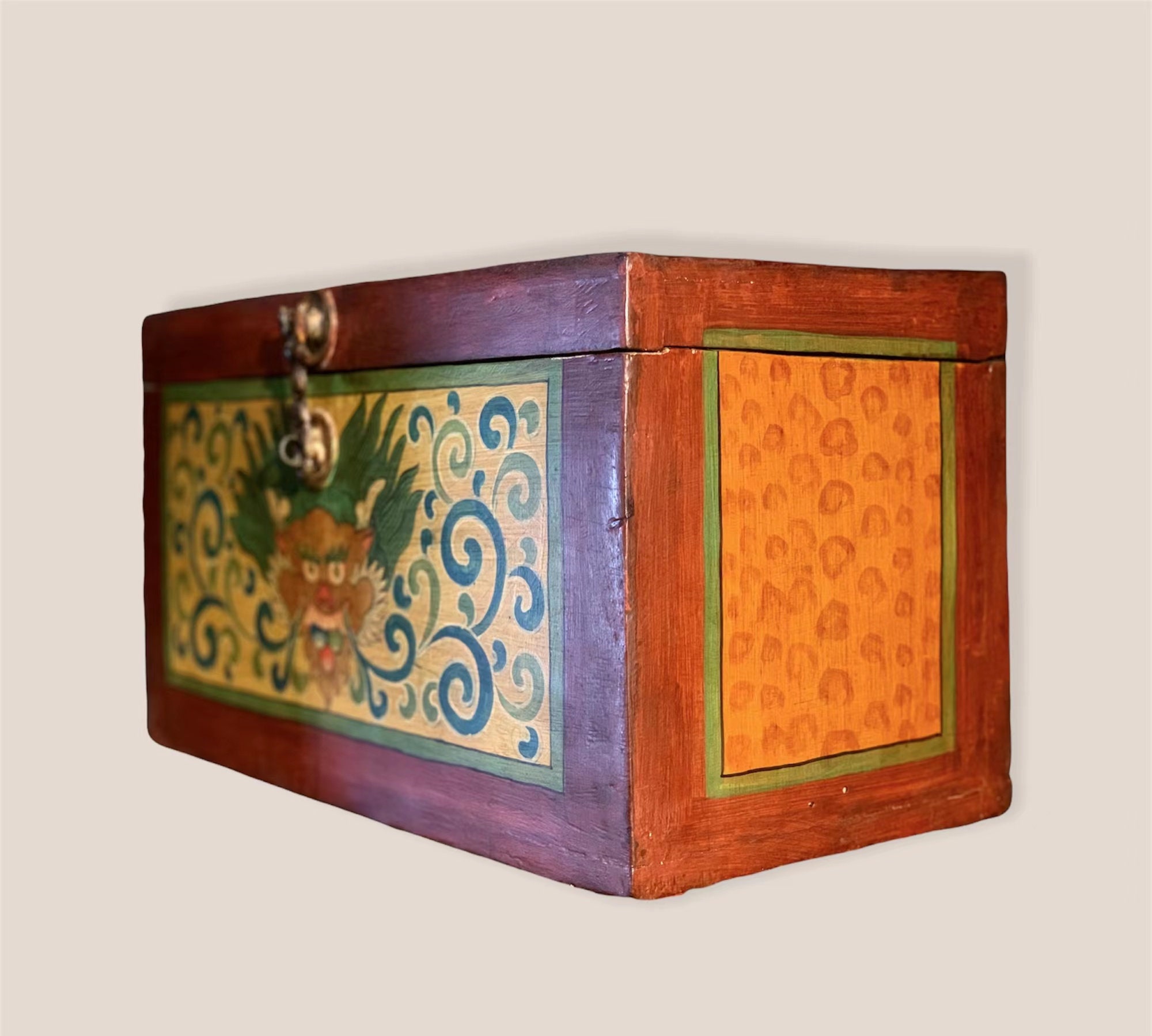 Antique Tibetan Box | Etsy