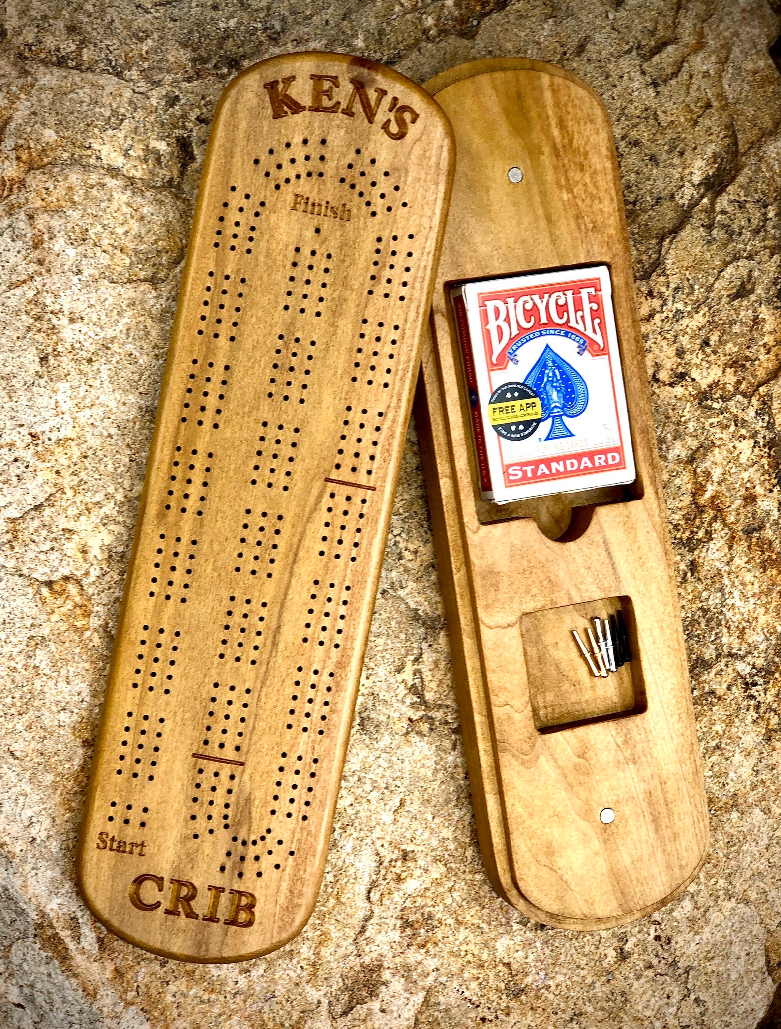 Personalized Cribbage Board, Customized - Etsy