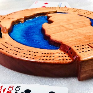 State of Michigan Cribbage Board, Great Lakes State, Personalized ...