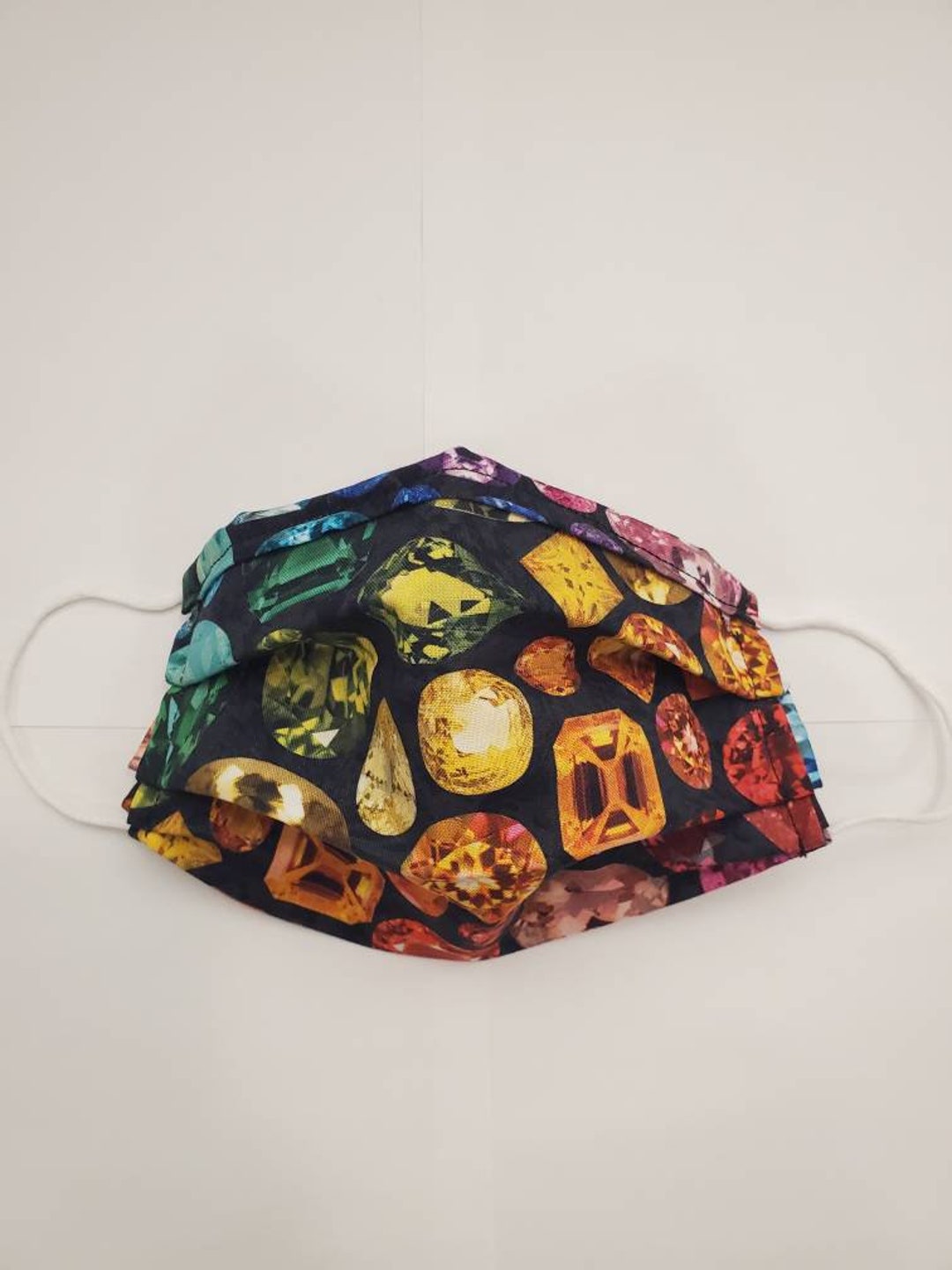 Rainbow Gemstones Cotton Reusable Face Mask - Etsy