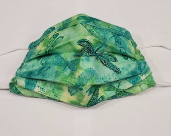 Washable Dragonfly Face Mask, Cotton Mask, Filter Mask, Face Protector ...