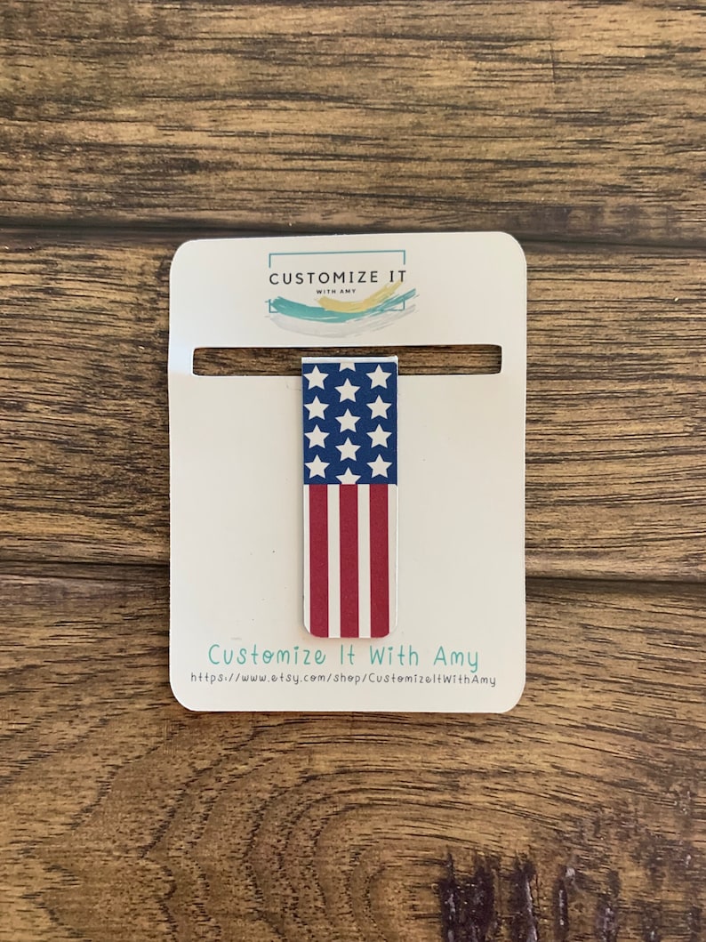 Custom USA Flag Bookmarks, Individually Wrapped - Etsy