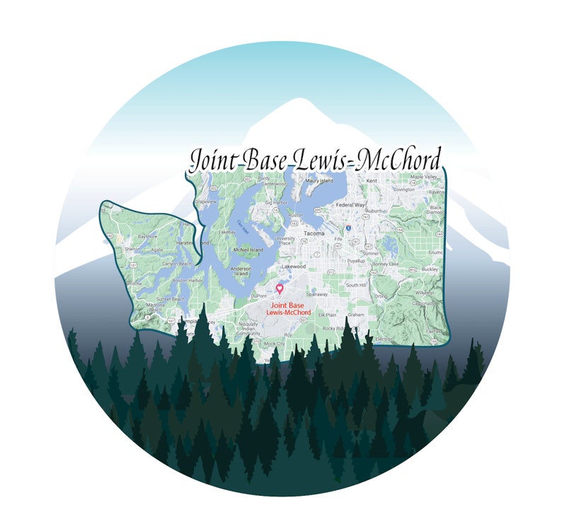 JBLM, WA, Ornament: Great Ornament for a Personal Keepsake or as a Gift ...