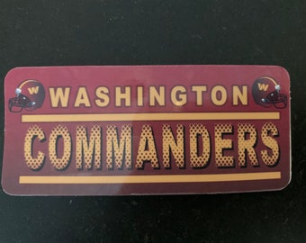 Washington Commanders Bumper Sticker - Etsy