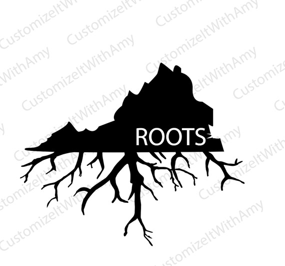 Virginia Roots Digital Design Svg Pdf Dxf and Png | Etsy
