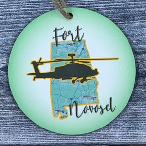 Fort Novosel Apache Helicopter Ornament: Great Gift and Keepsake! - Etsy