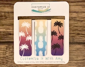 Palm Trees Bookmarks - Etsy
