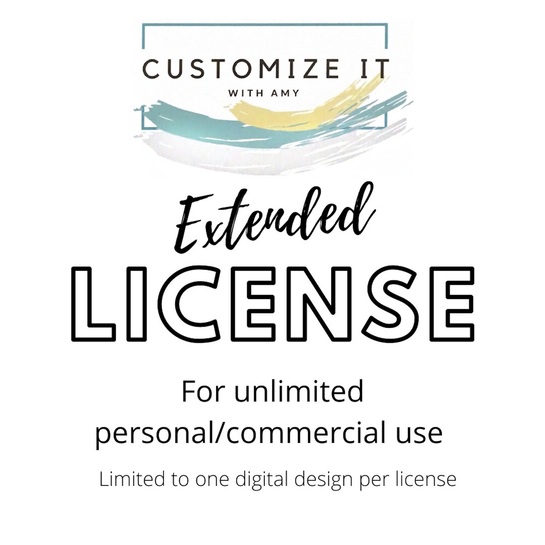 Extended Commercial License for One Digital Design for Unlimited Uses ...