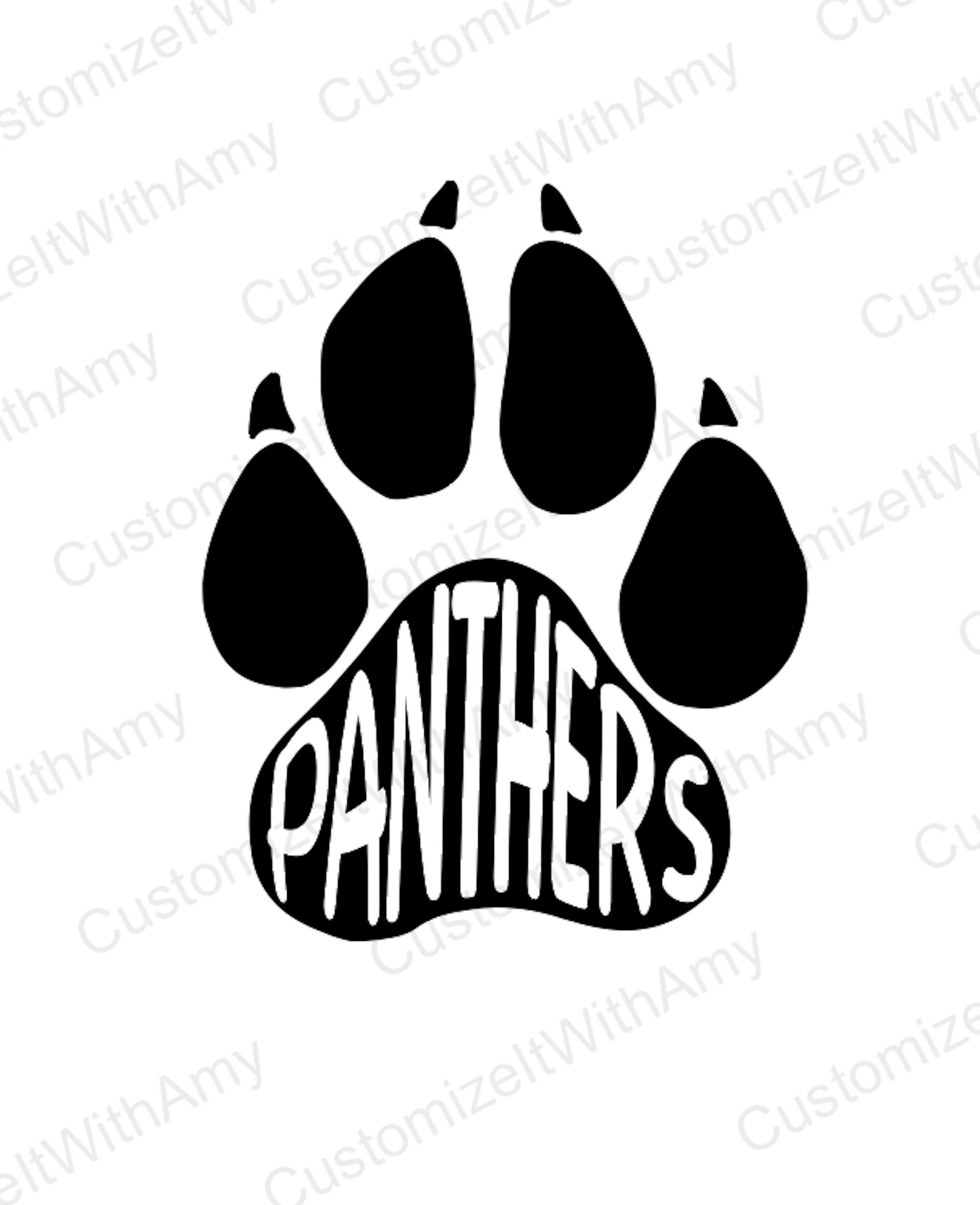 Panther Paw Digital Design: Svg, Png, Pdf, Dxf - Etsy