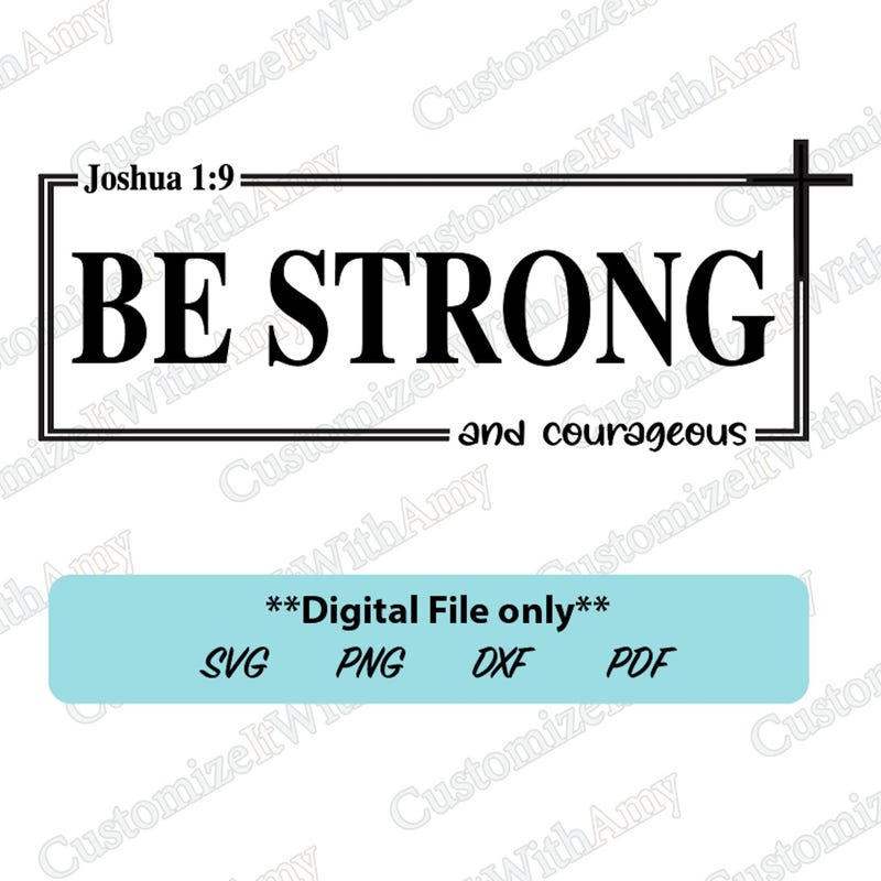 Joshua 1 9 Svg - Etsy