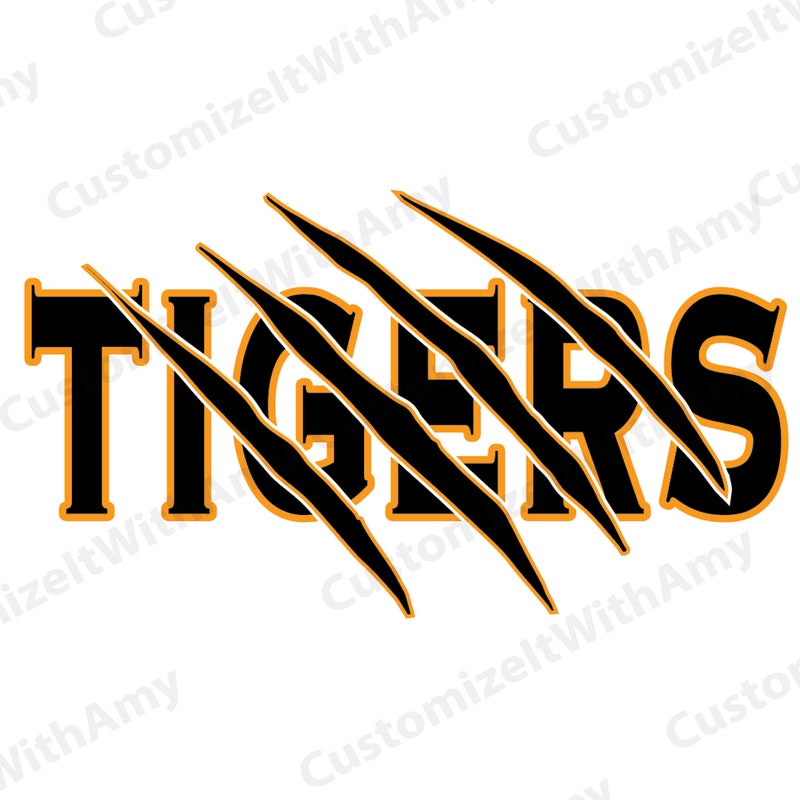 Tiger Font Svg - Etsy