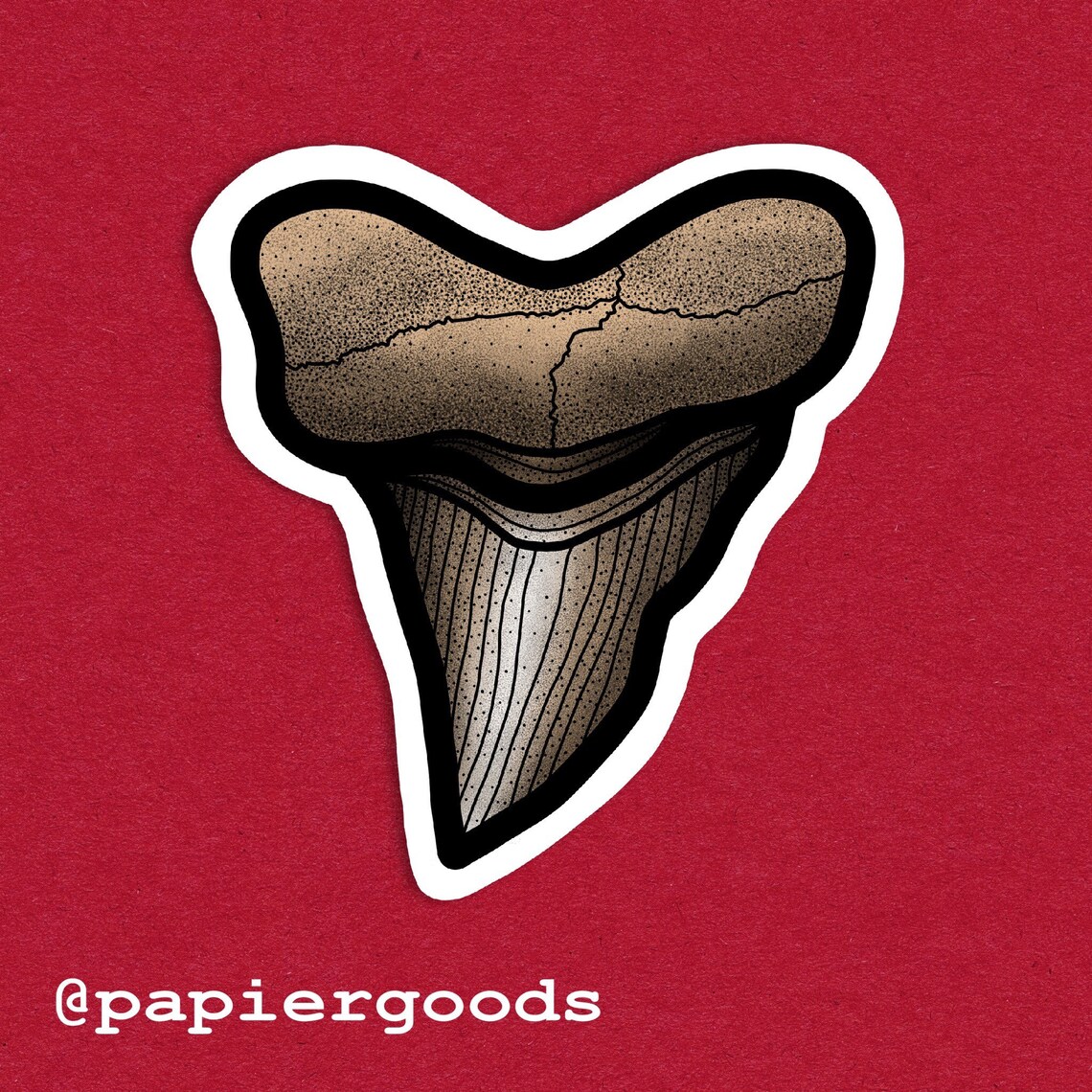 Sharktooth Sticker Shark Tooth Ocean Acqua Animale - Etsy Italia