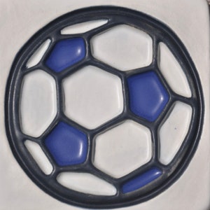 Ceramic Soccer 5x5 Art Tile, Football, Futbol, Athlete, Kids Room Decor ...