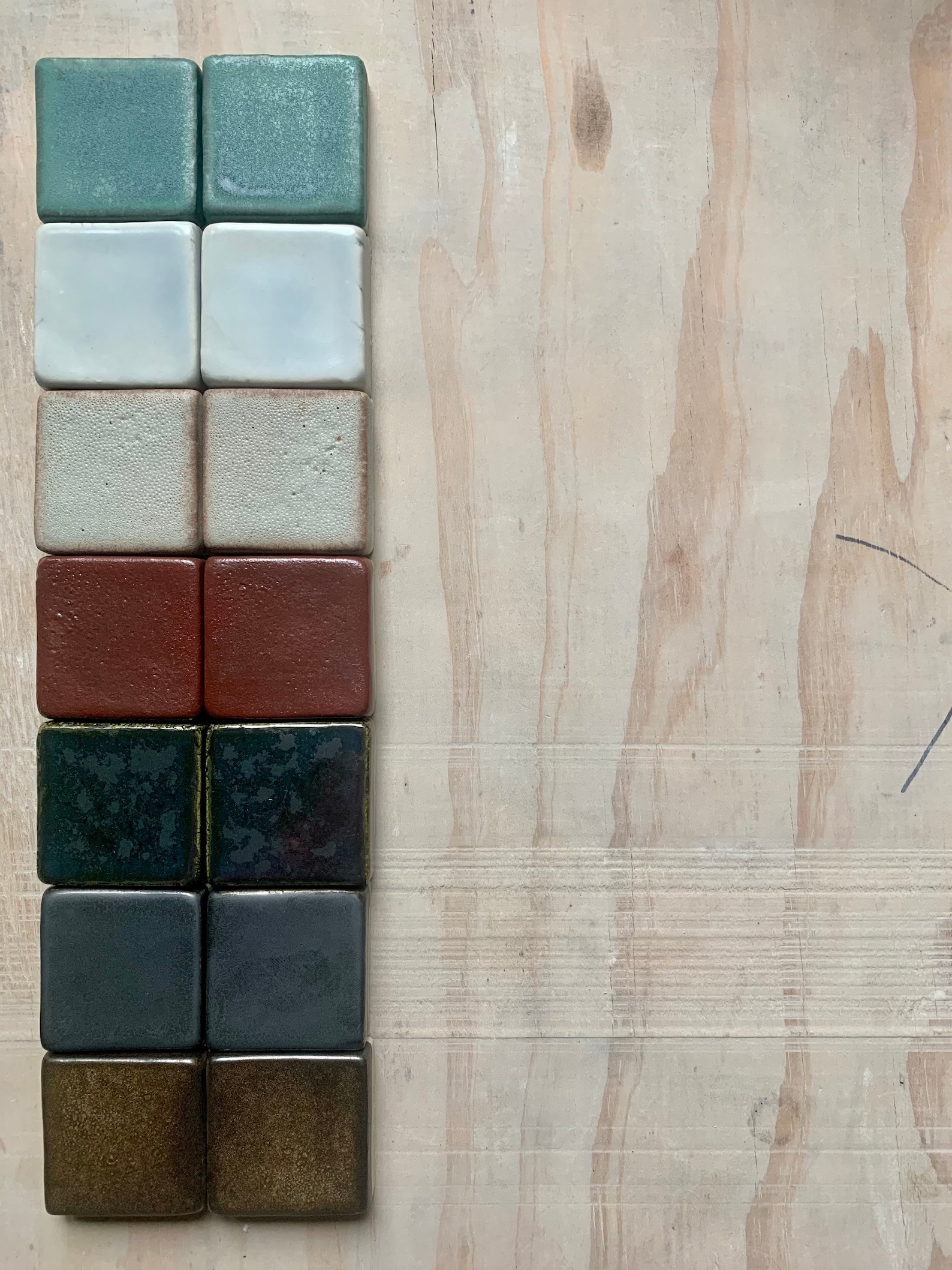 2x2 Handmade Ceramic Tile Glaze Sample Pack Kitchen - Etsy