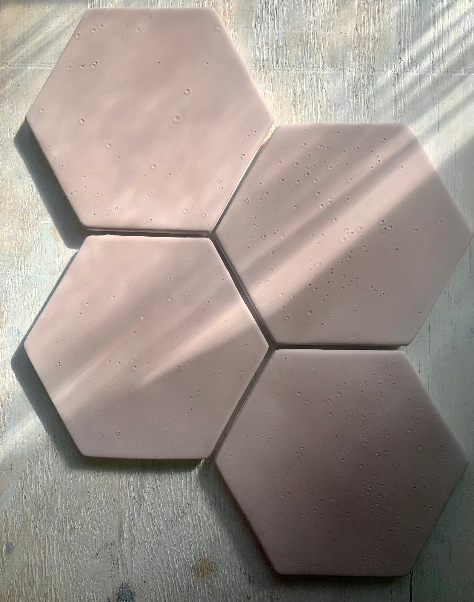 8 Inch Handmade Hexagon Ceramic Kitchen Backsplash Tile | Etsy