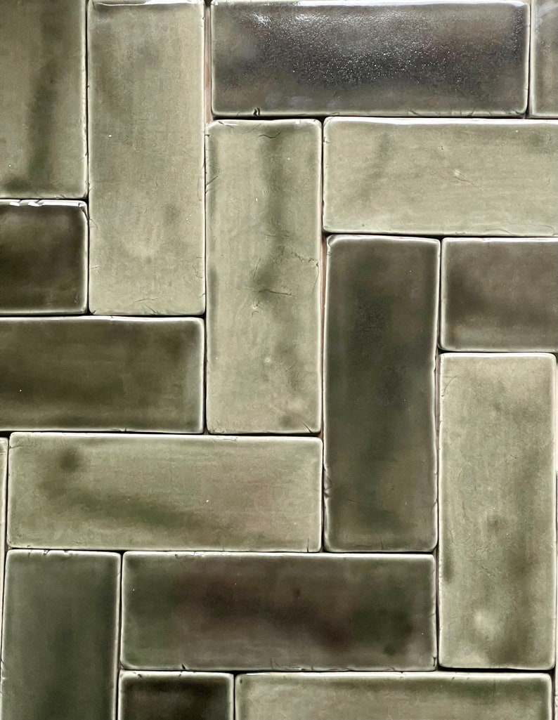3x8 Handmade Ceramic Tile Backsplash Field Tile, 1 SQ FT, Kitchen and ...