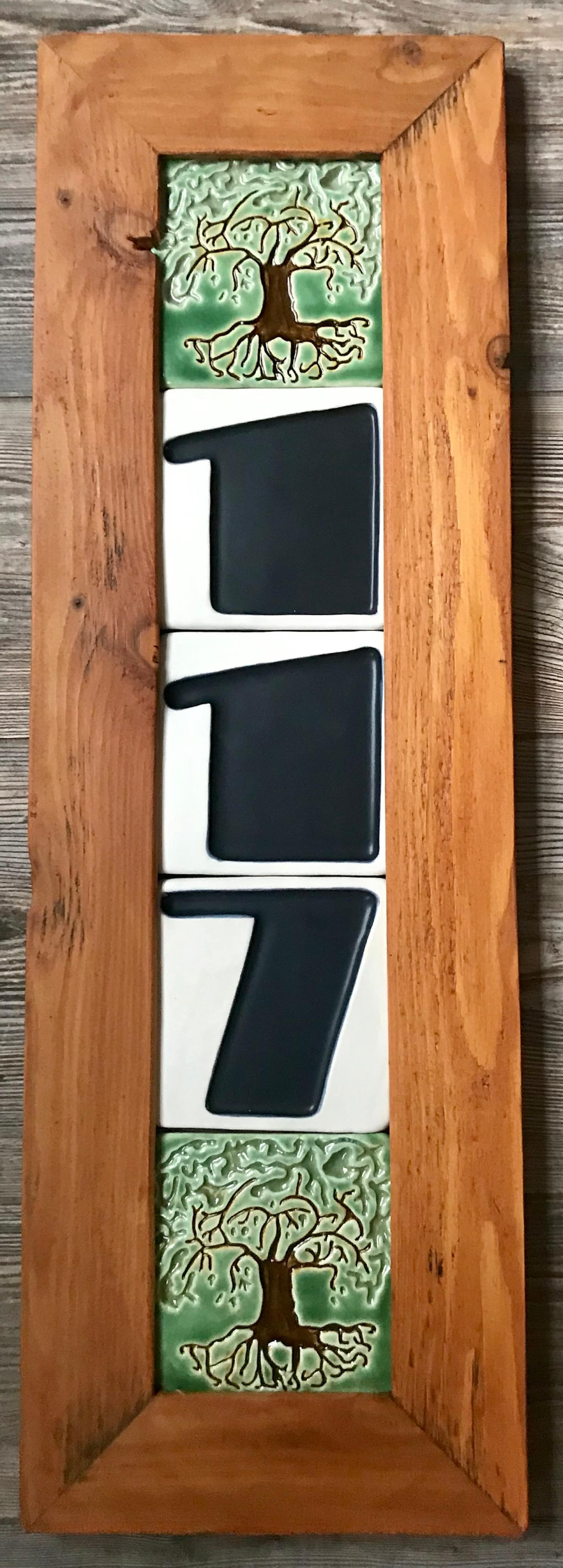 Ceramic Oak Tree 5x5 Art Tile, Wall Decor, Address, Outdoor, Nature Art ...