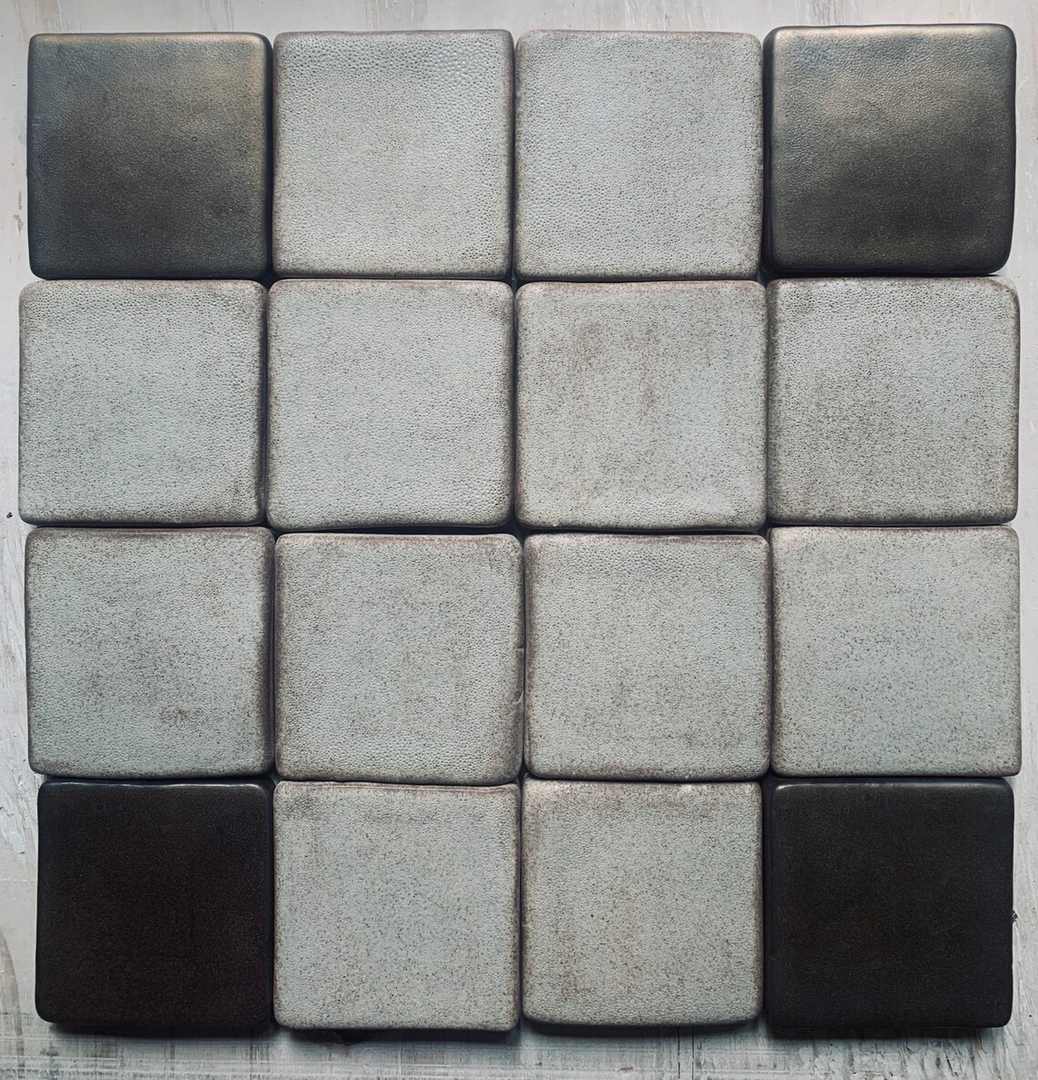 3x3 Handmade Ceramic Tile Backsplash, Bathroom or Kitchen Tile, 1 SQ FT ...