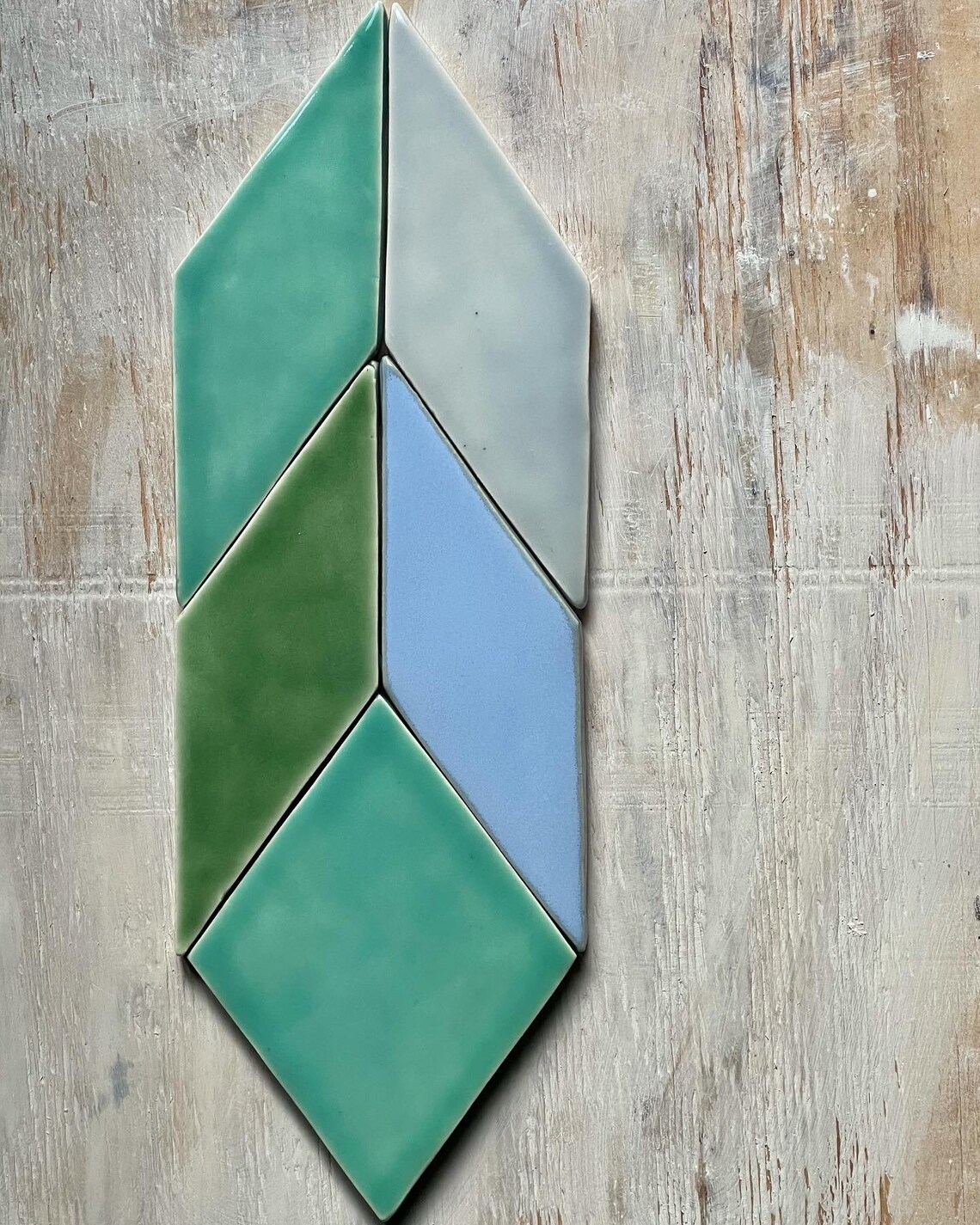 5x7 Handmade Geometric Ceramic Tile Kitchen Backsplash - Etsy