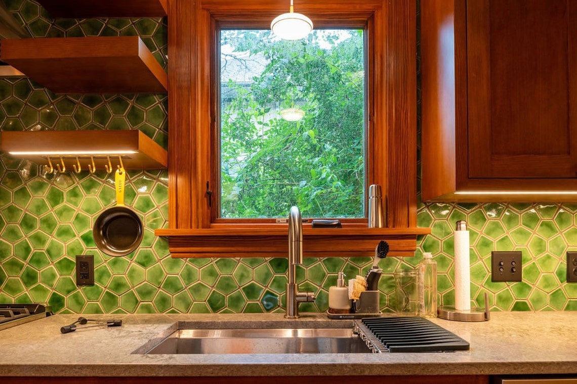 3x4 Handmade Geometric Ceramic Tile Kitchen Backsplash 1 SQ - Etsy