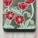 5x5 POPPY Flower Art Tile, Handmade Ceramic Art Tile , Michigan Tile ...
