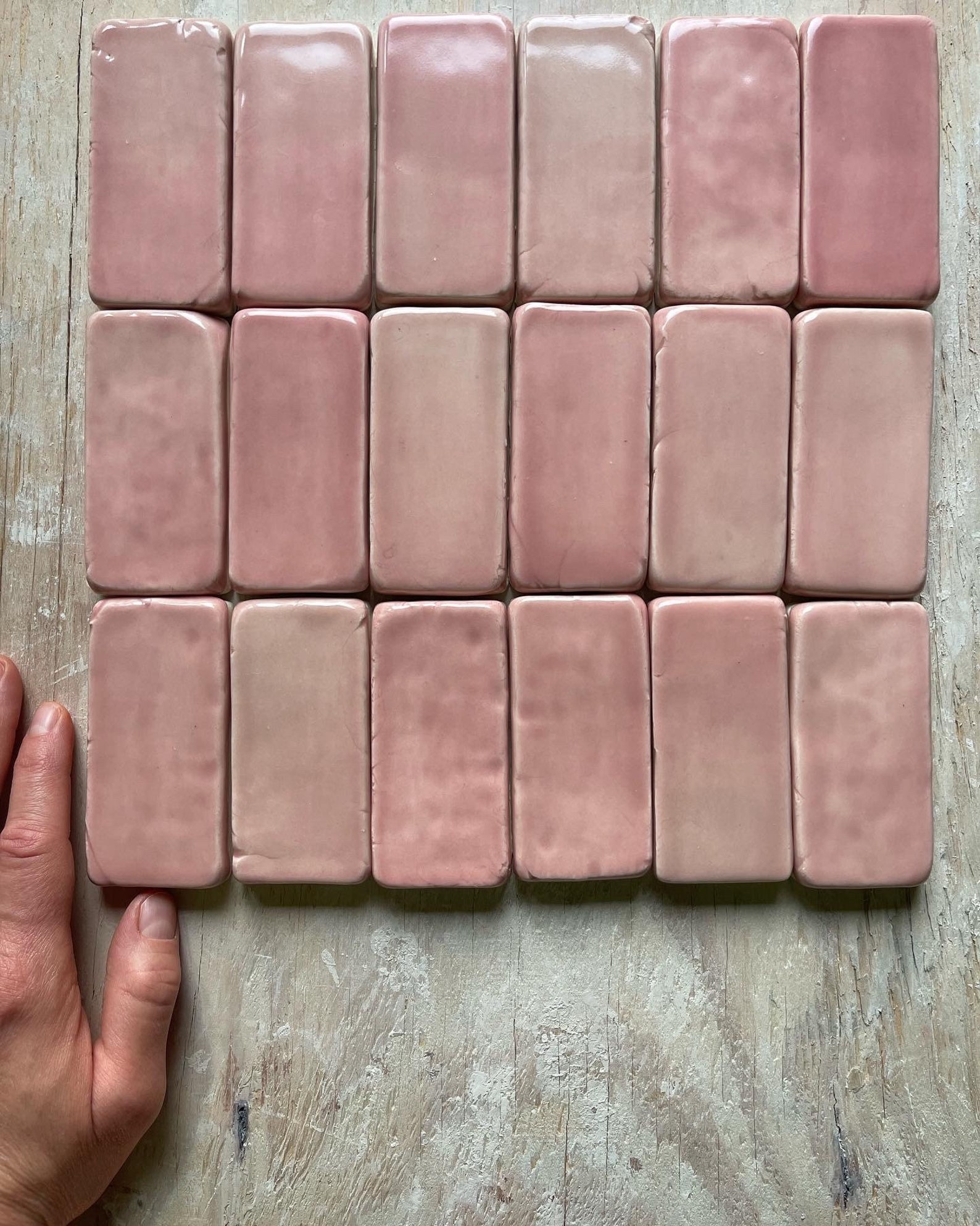 2x4 Handmade Handpainted Ceramic Tile for Home Installation | Etsy