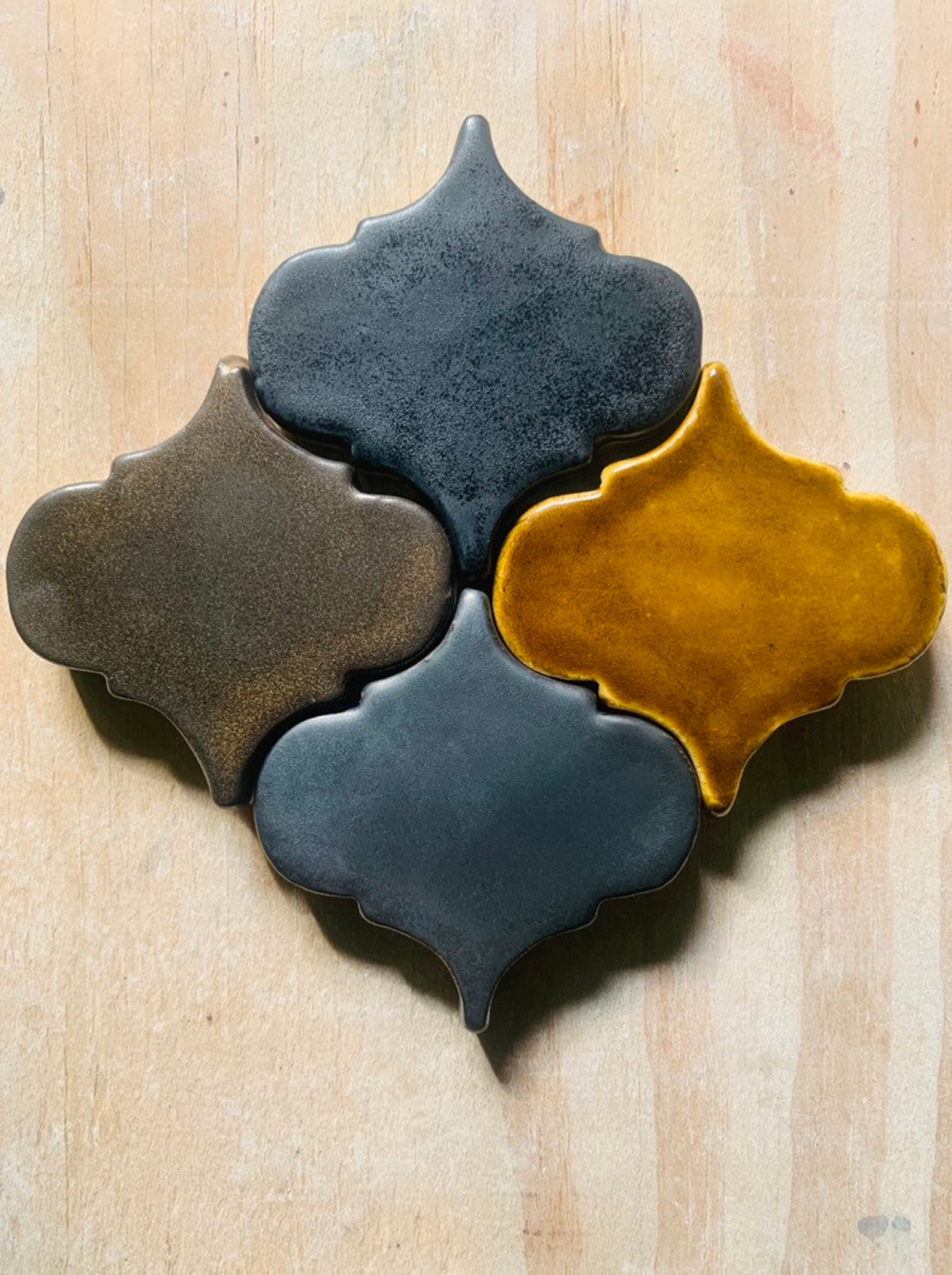 3x3 Handmade Ceramic Lantern Tile 1 SQ FT Arabesque - Etsy