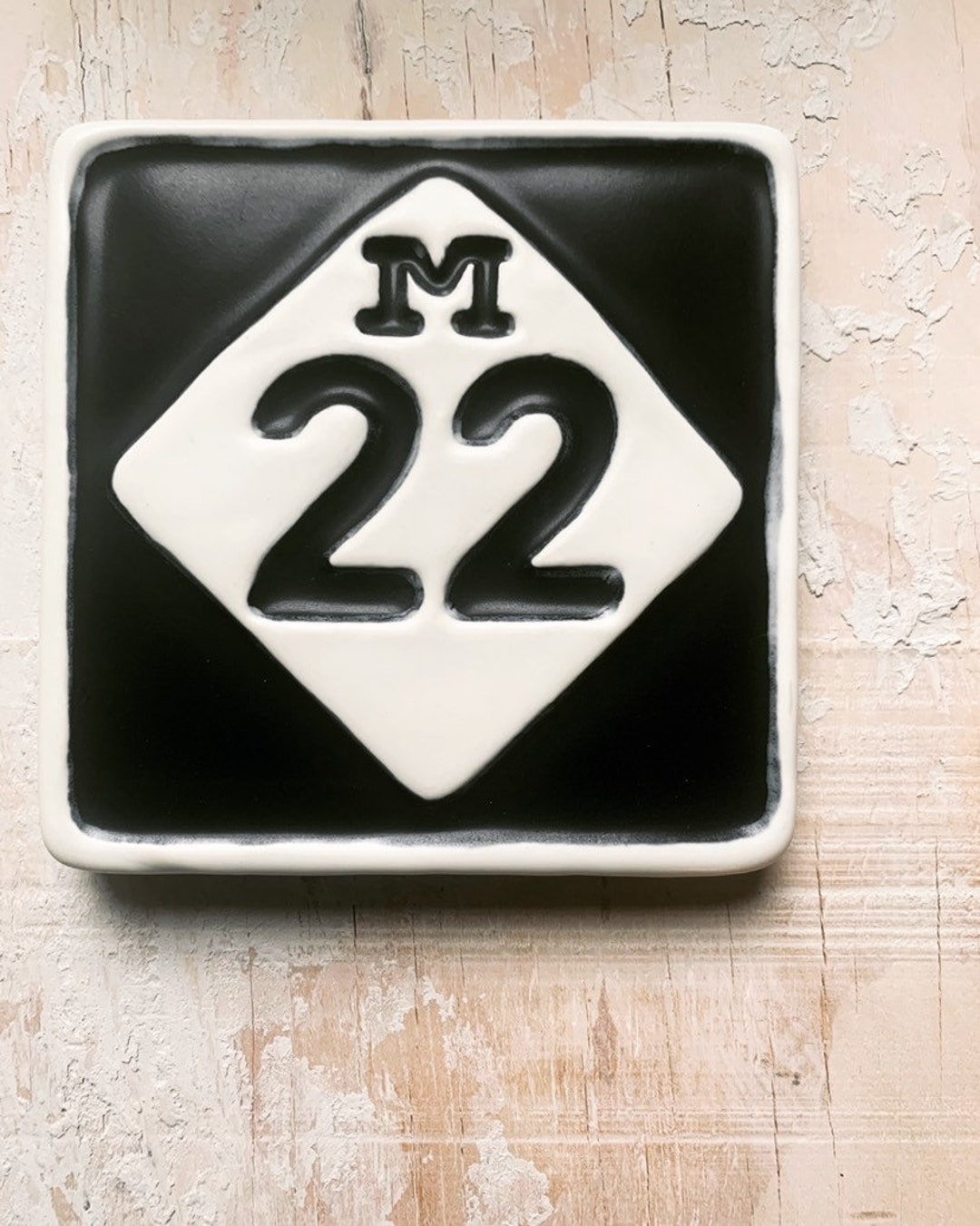 5x5 M22 Michigan Handmade Ceramic Art Tile Sleeping Bear - Etsy