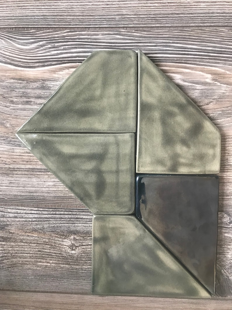 3x5 Handmade Trapezoid Ceramic Subway Tile Kitchen Backsplash | Etsy