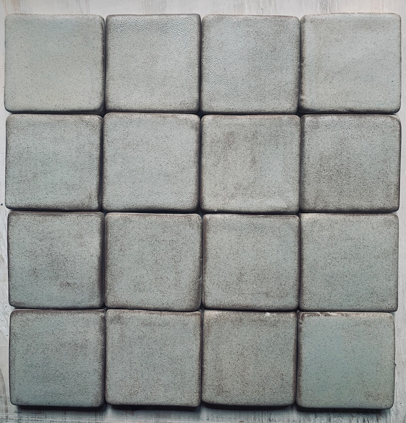 3x3 Handmade Ceramic Tile Backsplash, Bathroom or Kitchen Tile, 1 SQ FT ...
