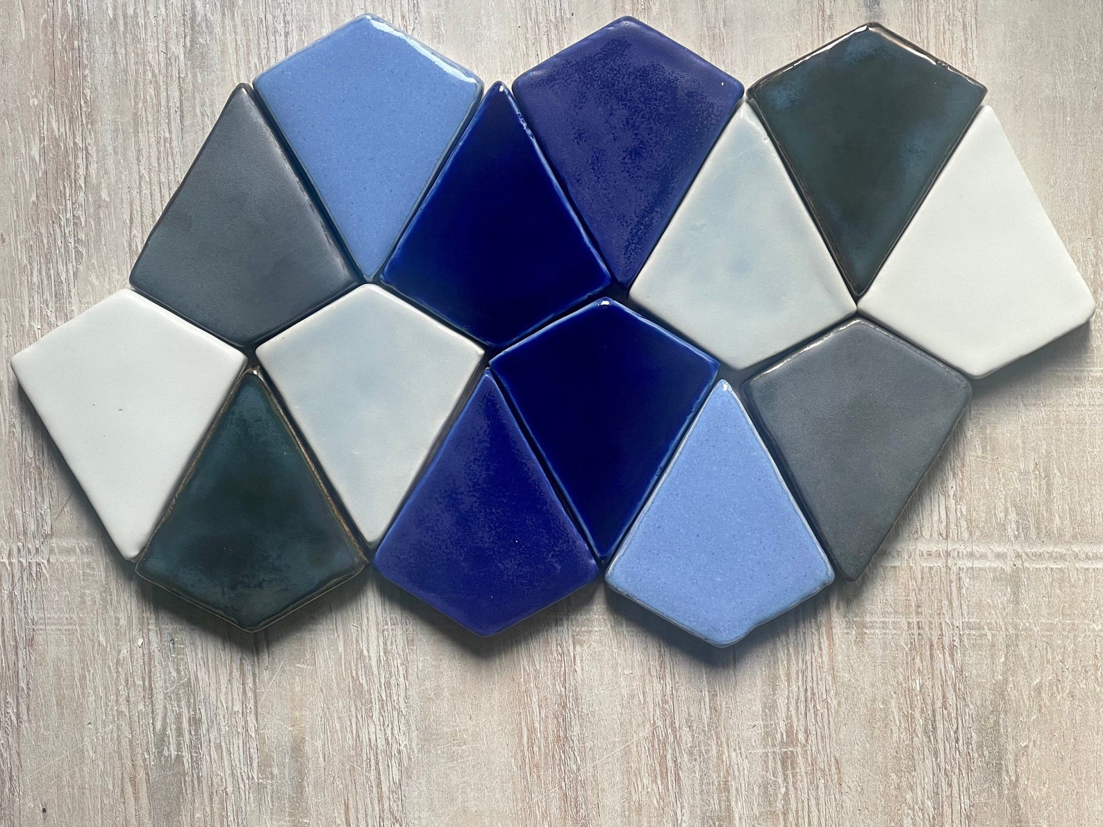 3x4 Geometric Kite Handmade Ceramic Tile Kitchen Backsplash 1 - Etsy