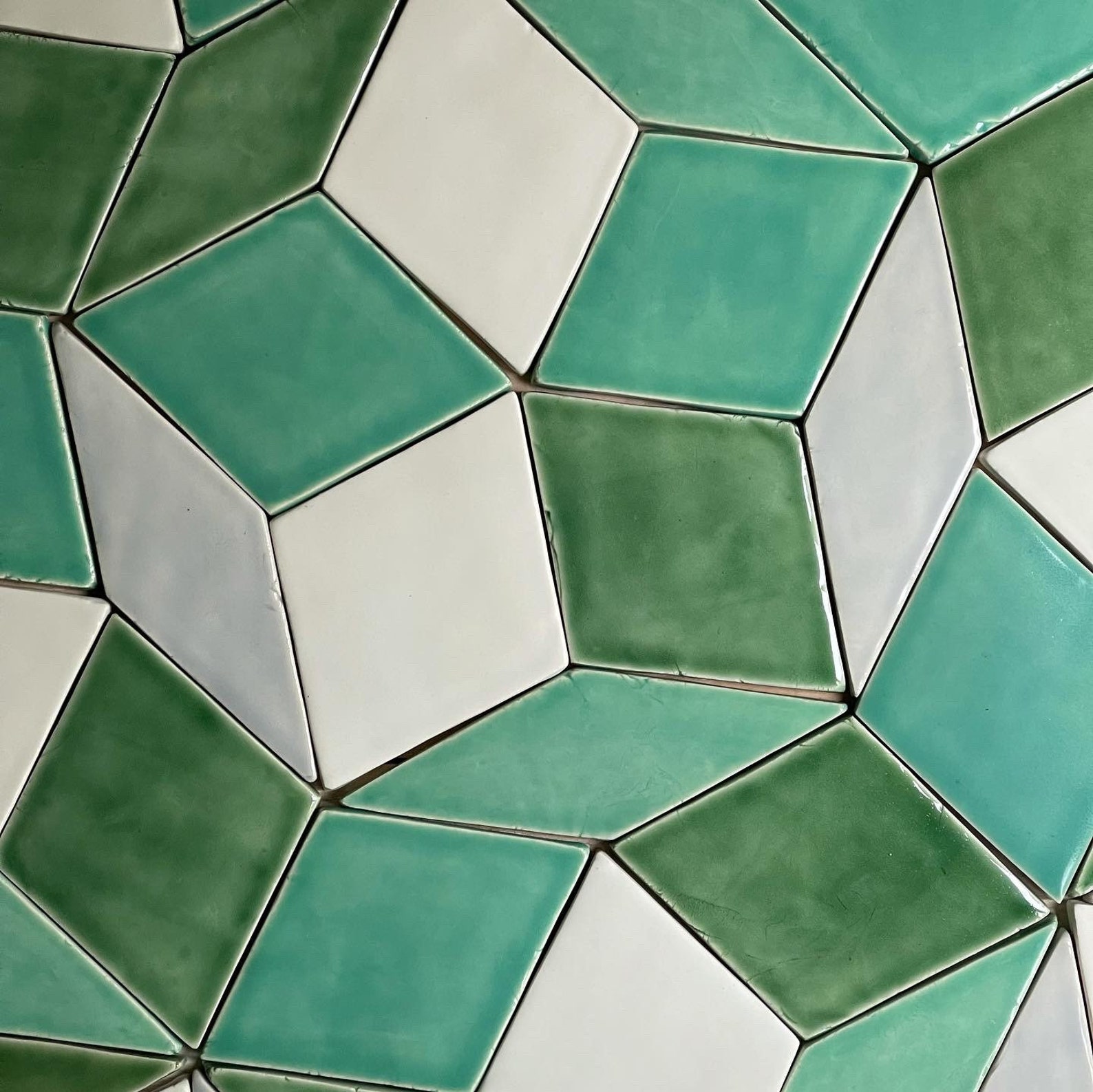 5x7 Handmade Geometric Ceramic Tile Kitchen Backsplash - Etsy
