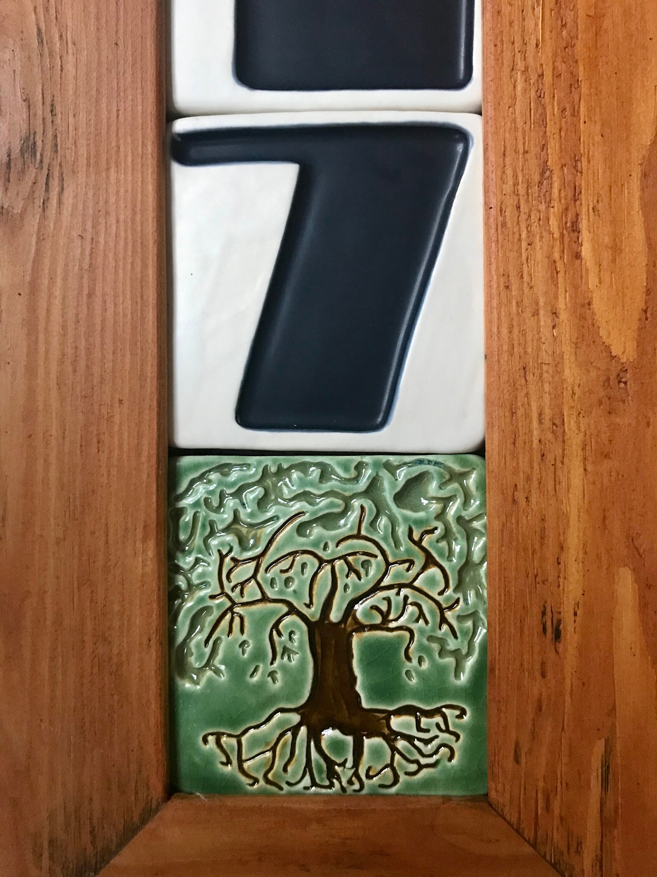 Ceramic Oak Tree 5x5 Art Tile, Wall Decor, Address, Outdoor, Nature Art ...