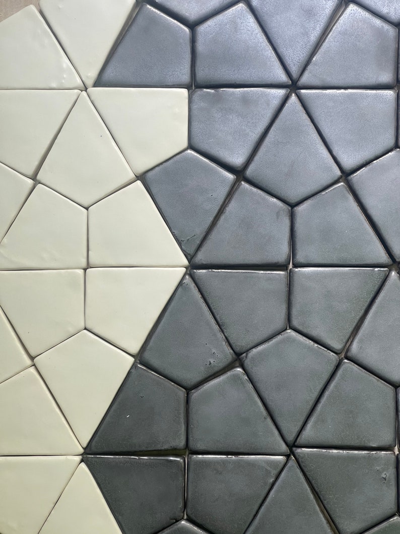 3x4 Geometric Kite Handmade Ceramic Tile Kitchen Backsplash 1 - Etsy UK