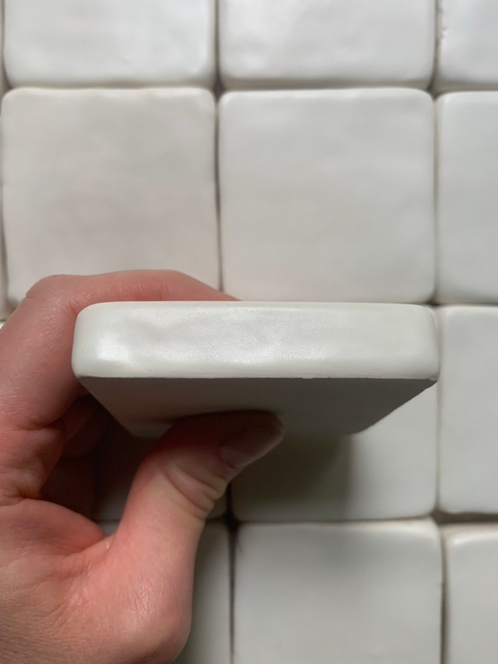 3x3 Handmade Ceramic Tile Backsplash, Bathroom or Kitchen Tile, 1 SQ FT ...