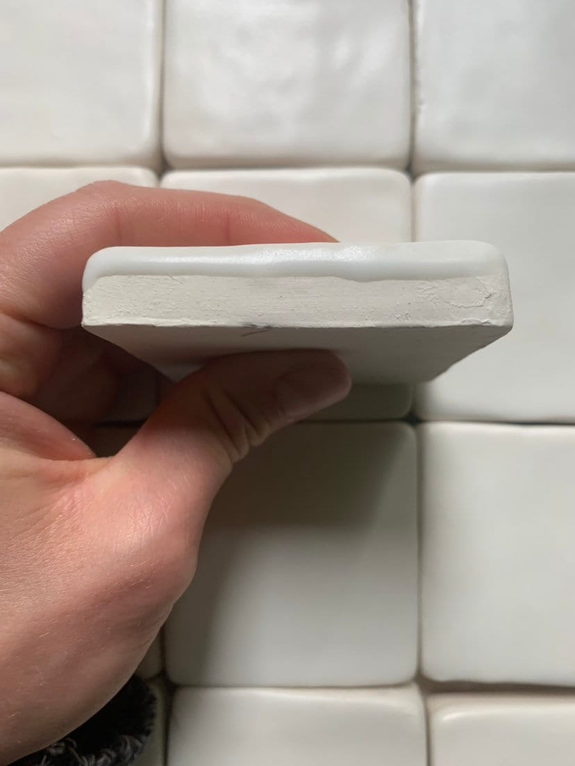 3x3 Handmade Ceramic Tile Backsplash, Bathroom or Kitchen Tile, 1 SQ FT ...