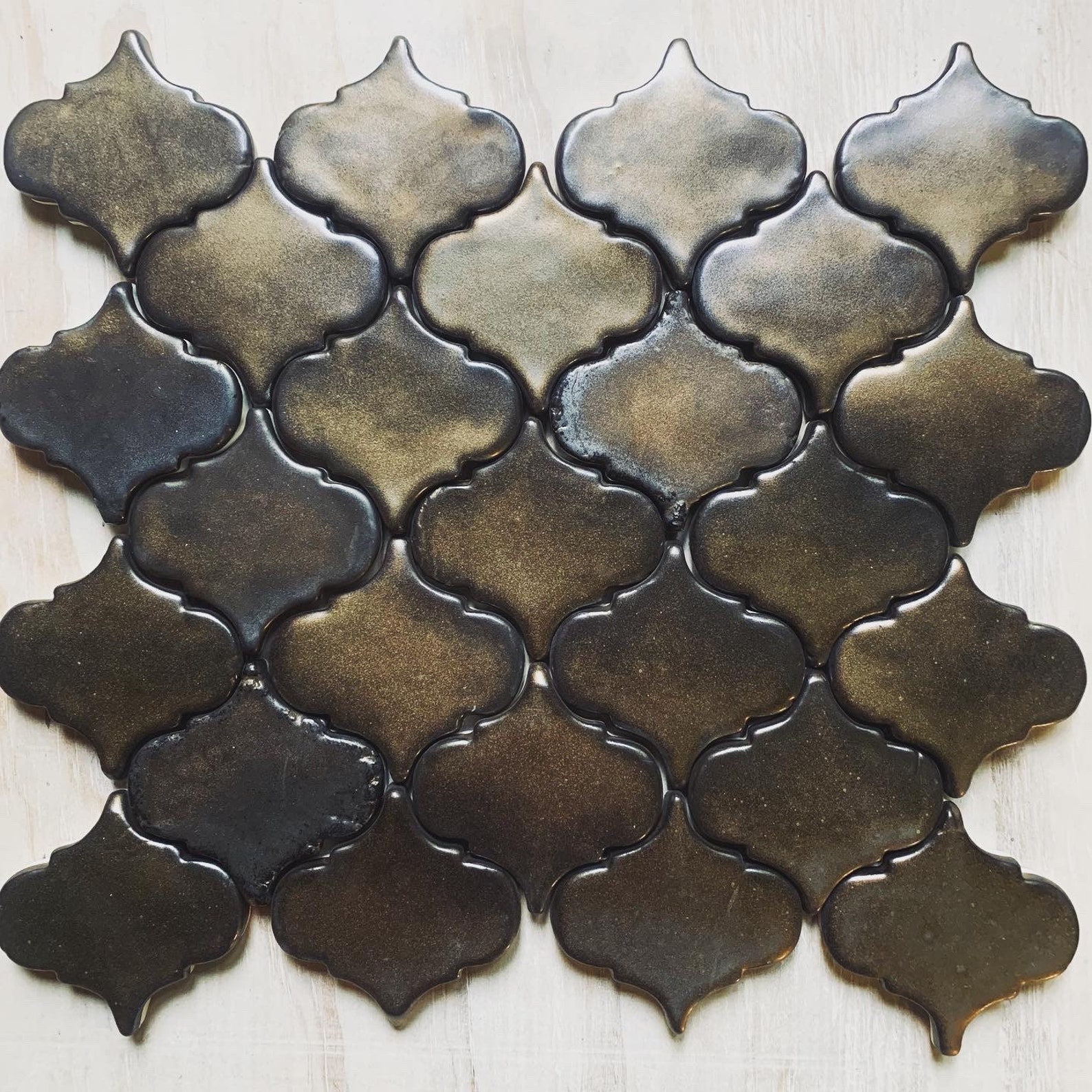 3x3 Handmade Ceramic Lantern Tile 1 SQ FT Arabesque - Etsy