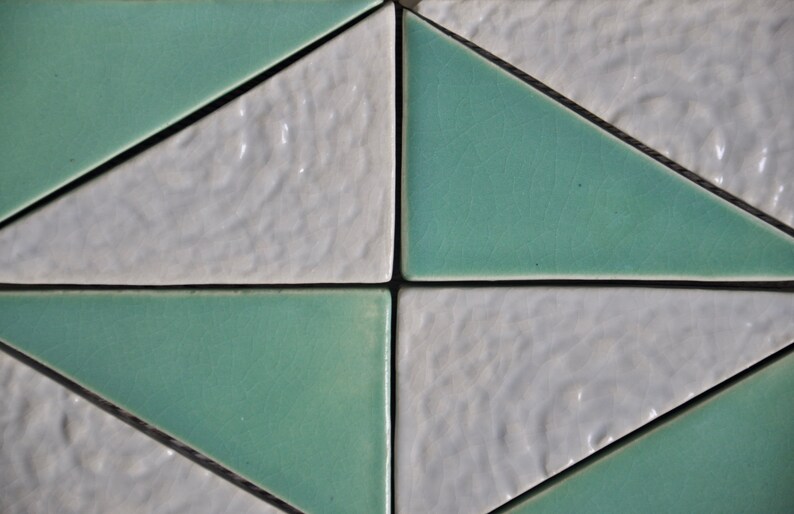 Textured Ceramic Tile 3x5 Triangle Moroccan, Backsplash, Art Tile ...