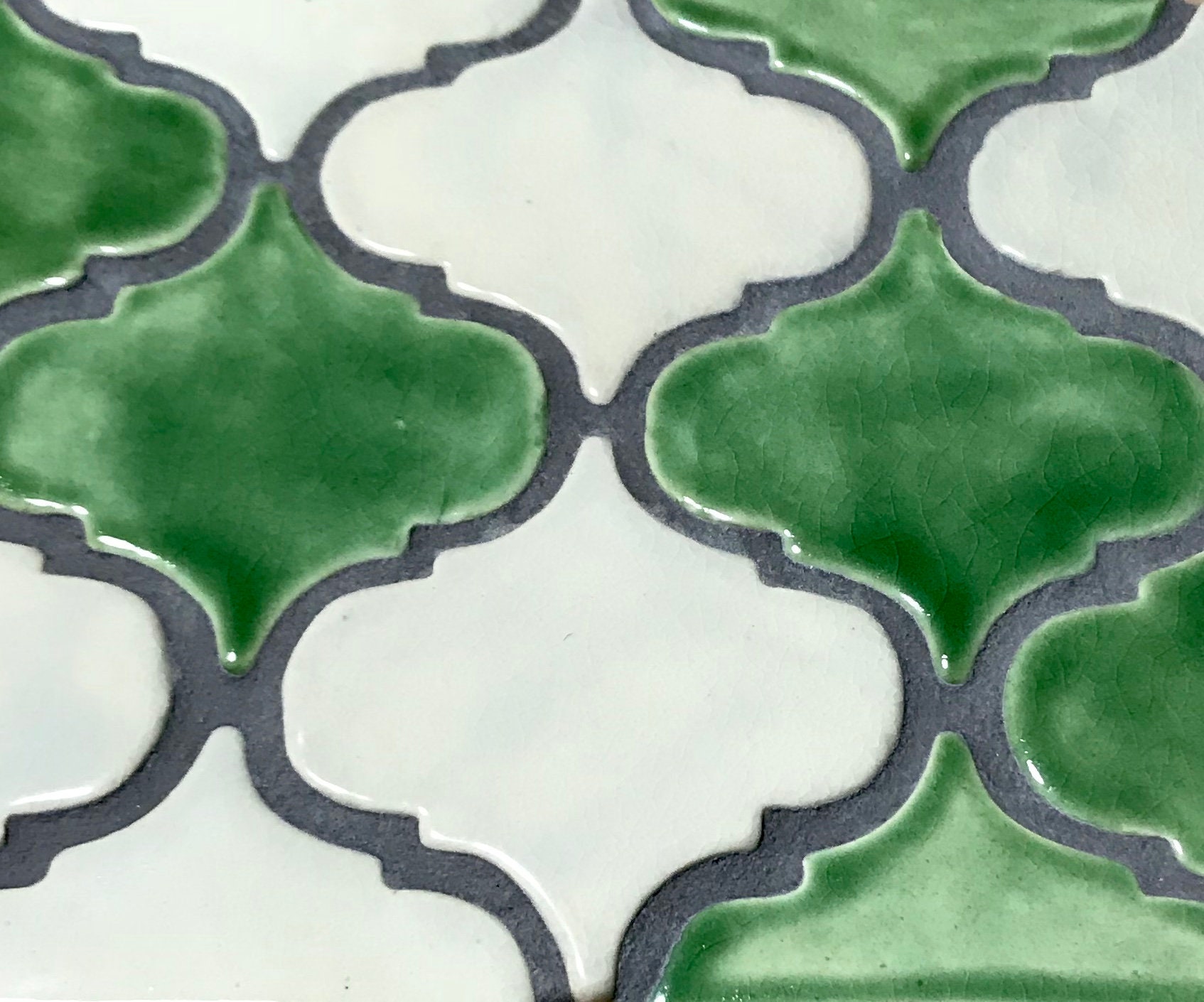 3x3 Handmade Ceramic Lantern Tile 1 SQ FT Arabesque | Etsy